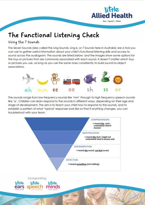 Seven Sounds FLC Handout - Little Allied Health